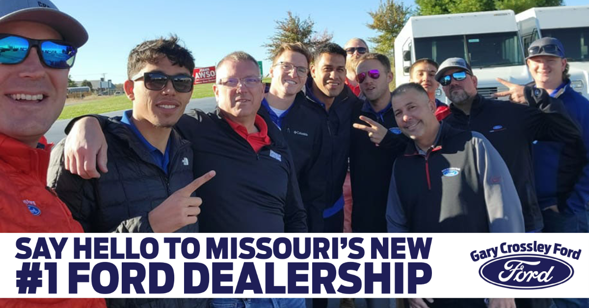 Missouri's Number One Ford Dealership is Gary Crossley Ford