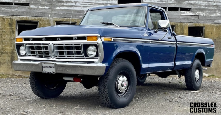 Midnight Blue 1977 Ford F-150 Is One Cool and Unique Vintage Hauler