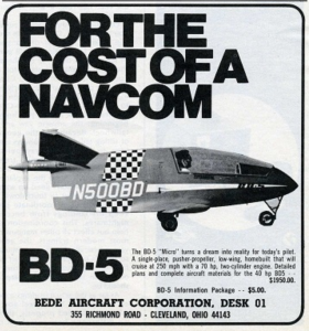 The Tiny Bede BD-5 Was A Homebuilt Plane With Remarkable Abilities, And ...