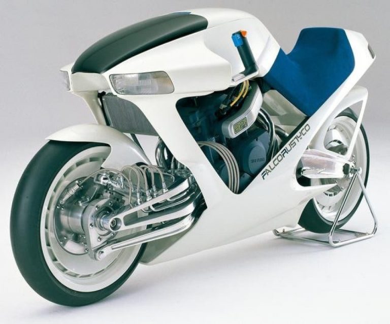 This 1980s Suzuki Concept Motorcycle Has No Brake Pads And Steers Via ...