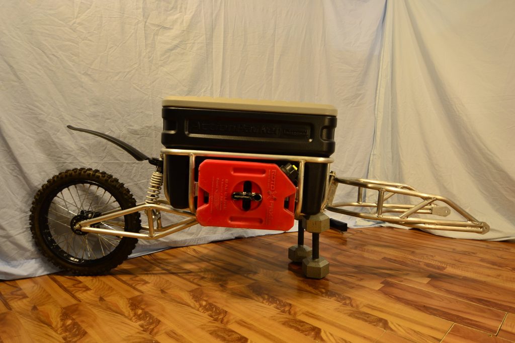 A Man Created A Single-Wheel Overlanding Trailer For Motorcycles And It ...