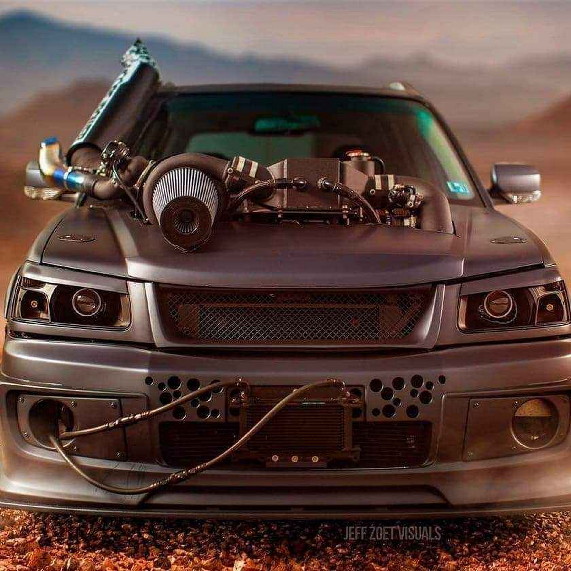 This Mad-Max Inspired Subaru Forester Has A Turbo, A Supercharger, And ...