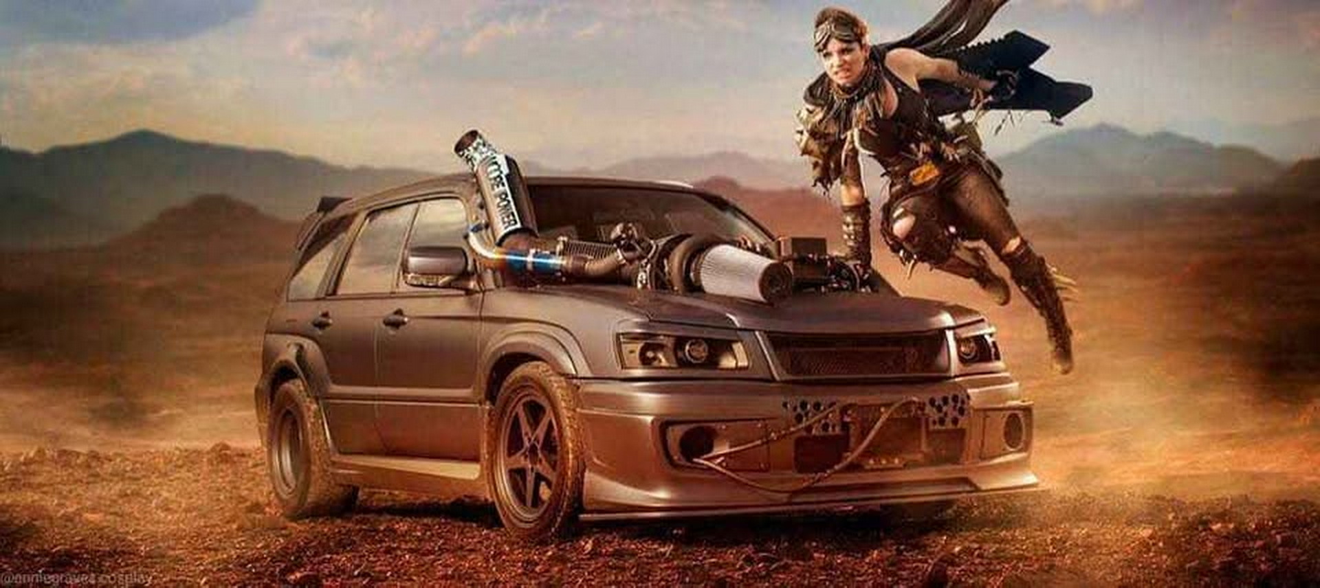 This Mad-Max Inspired Subaru Forester Has A Turbo, A Supercharger, And ...