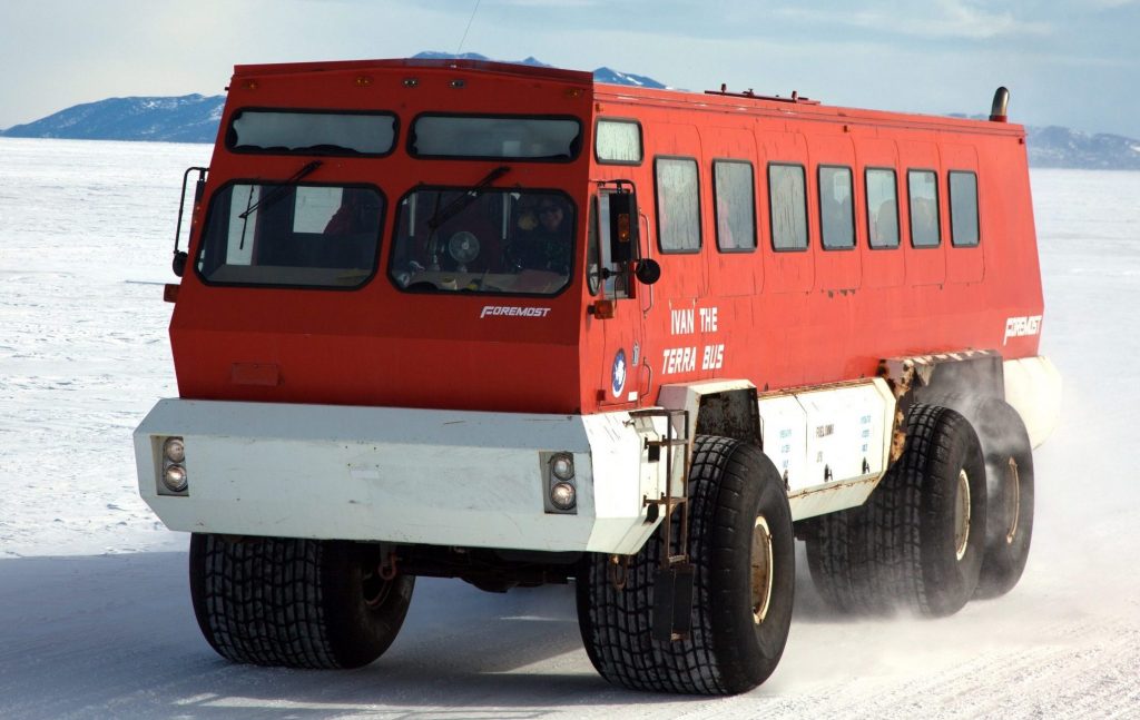 Some Of The Wildest Buses On Earth Have Six-Foot Tires, Six-Wheel Drive ...