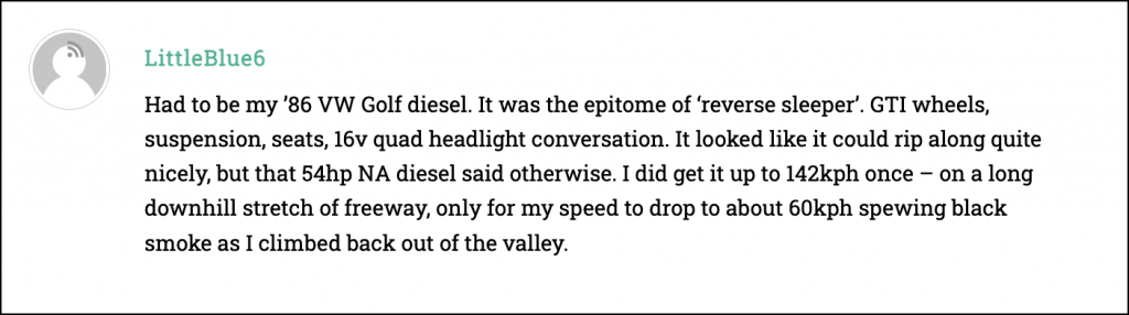 These Are The Most Miserably Underpowered Cars Autopian Readers Have ...