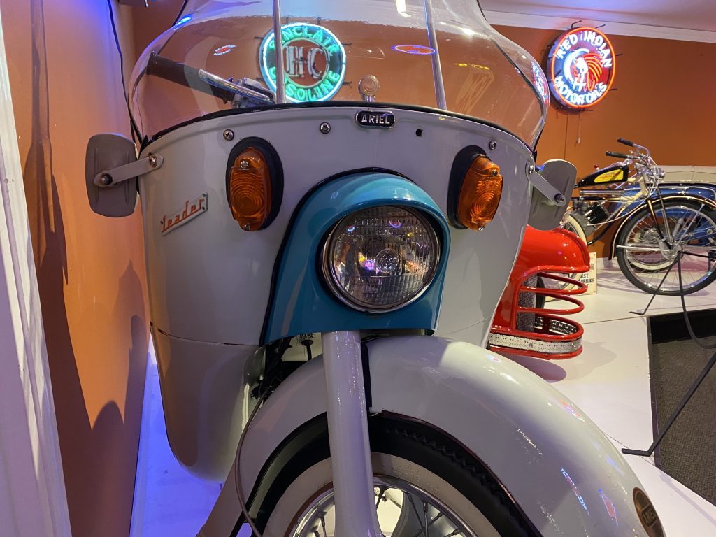 The Ariel Leader Was A Motorcycle And A Scooter Formed Into One Package ...