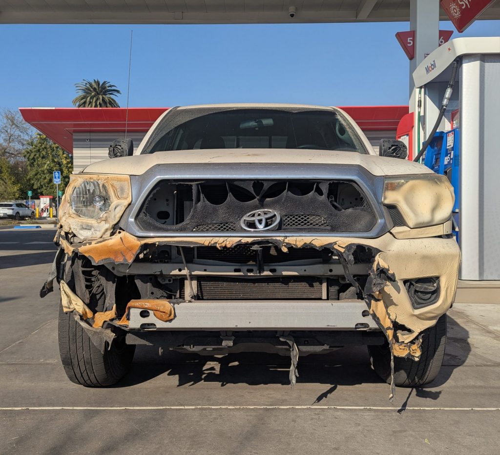 Toyota Tacoma Torched In California Wildfire Somehow Still Runs After ...
