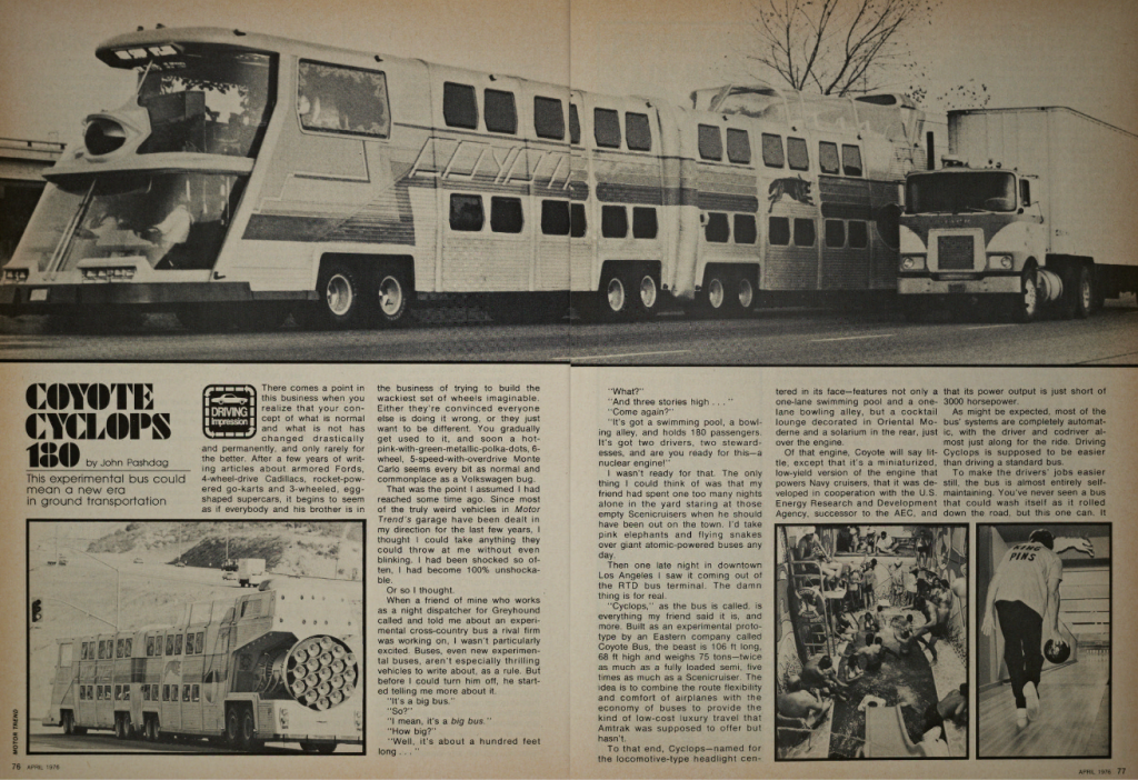 The Wildest Bus Ever Built Was 110 Feet Long, Had 32 Wheels, And Hid ...