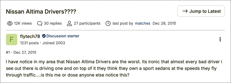 Are Nissan Altima Drivers Really That Bad? A Deep Dive Into The ...