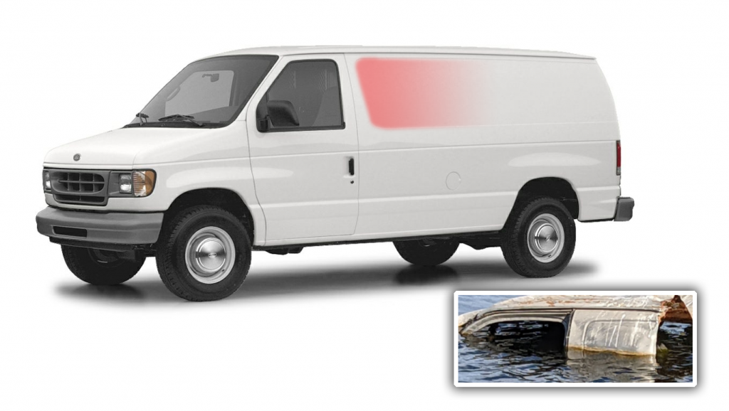 Someone Help Me Identify This Chunk Of A Van Submerged In The LA River ...