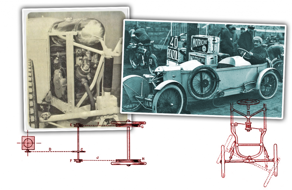 This Bizarre Cyclecar Seems To Have Been The Only Car Ever That Shifted ...