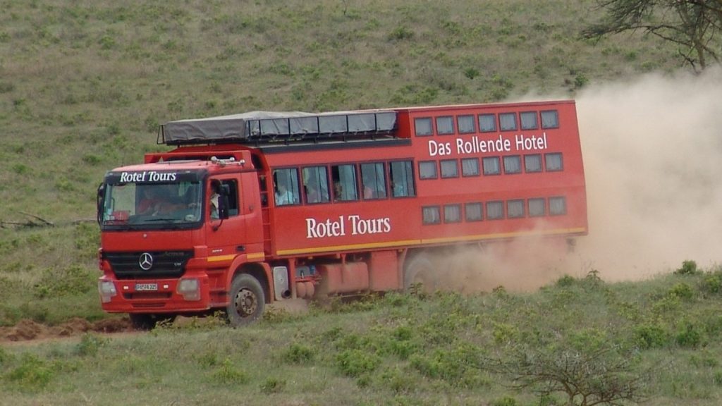 This Crazy Triple-Decker Bus Is A 6x6 Off-Roader And A Hotel For 20 ...