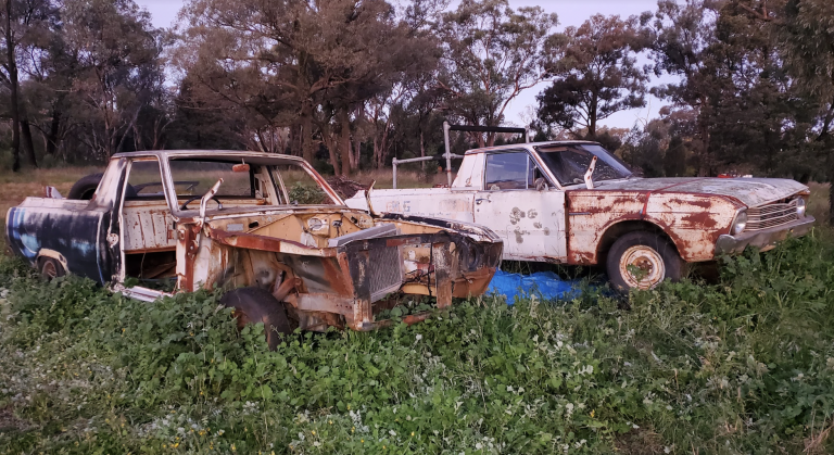 Here's My Very First Look At The Two Dilapidated Chrysler Valiant Utes ...