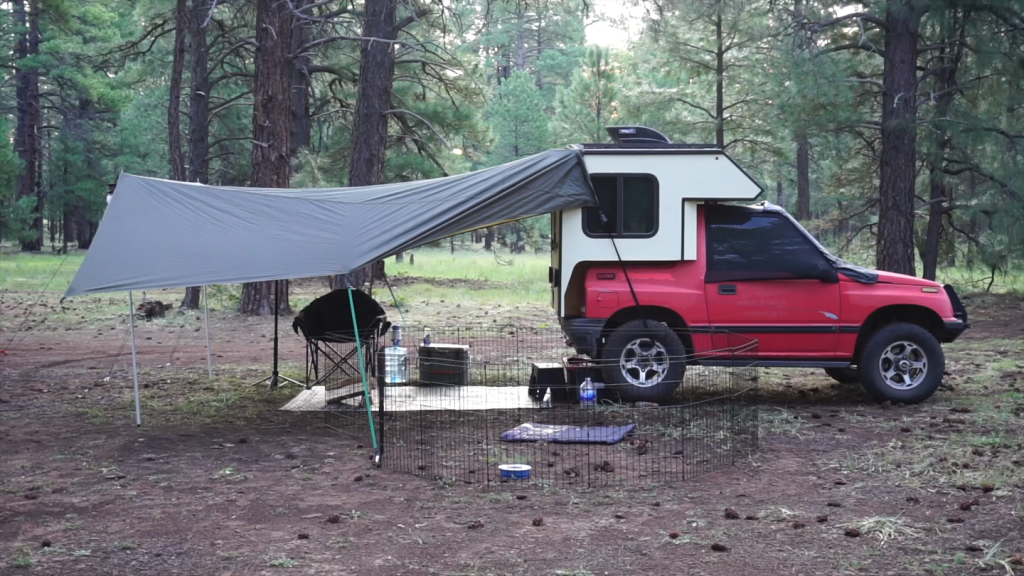 Some Genius Turned A Geo Tracker Into The Tiniest Truck Camper And It's ...