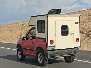 Some Genius Turned A Geo Tracker Into The Tiniest Truck Camper And It's ...