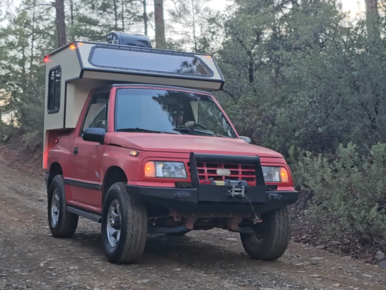 Some Genius Turned A Geo Tracker Into The Tiniest Truck Camper And It's ...