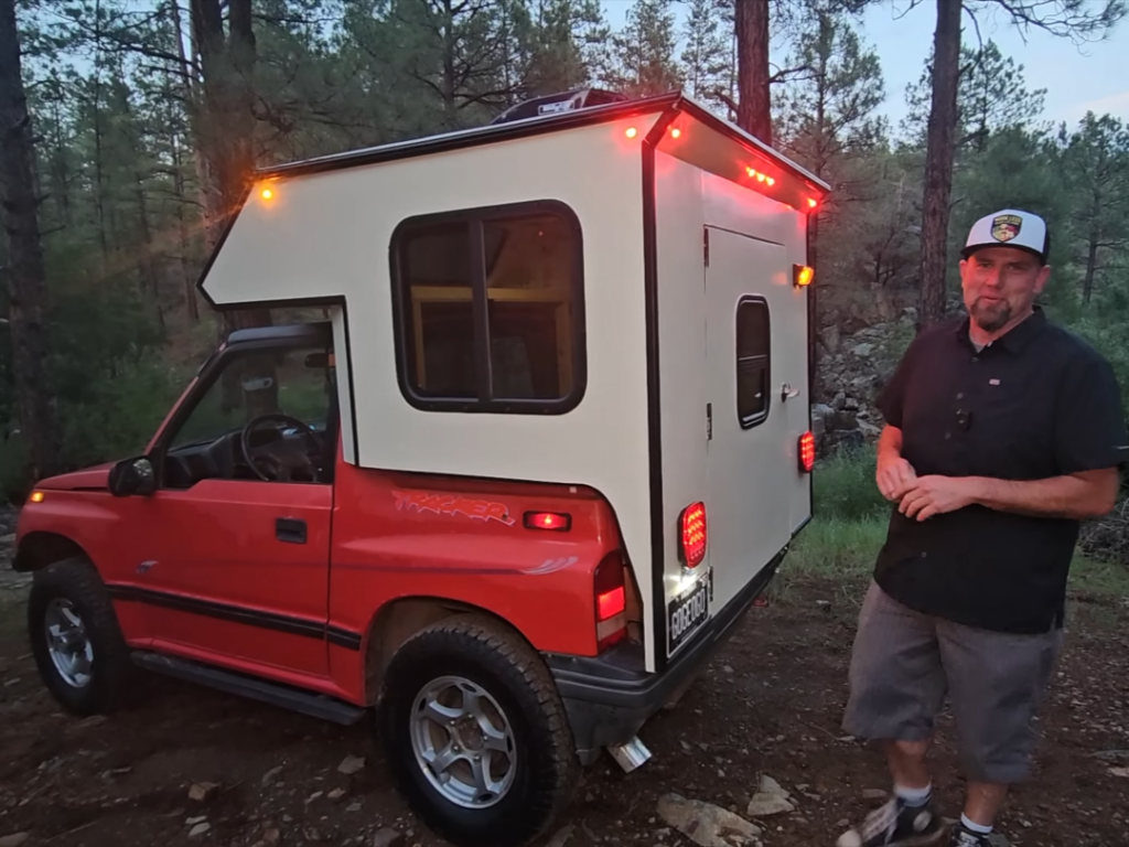 Some Genius Turned A Geo Tracker Into The Tiniest Truck Camper And It's ...