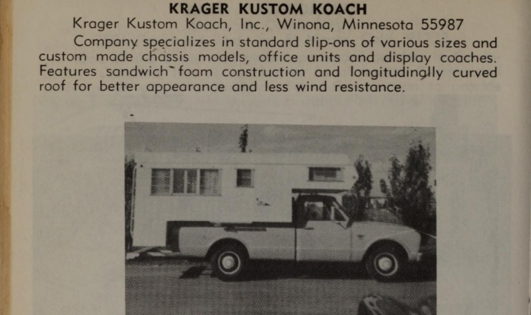 The Bizarre Krager Kustom Koach Fiberglass Motorhome Is So Ugly It ...