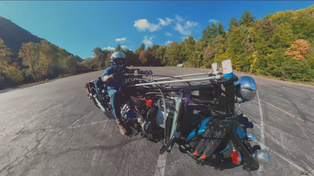 This 17-Foot Long Motorcycle With A Chevy II Engine Weighs 3,200 Pounds ...