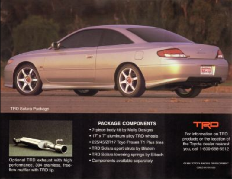 The Toyota TRD Camry Solara Took The Forgettable Coupe, Added A ...
