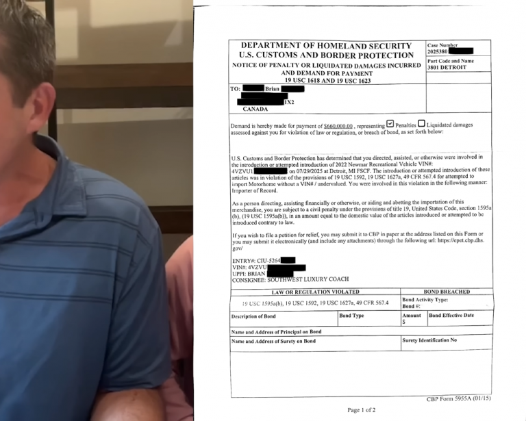 Why The U.S. Government Allegedly Seizing A $1.35 Million Motorhome For ...