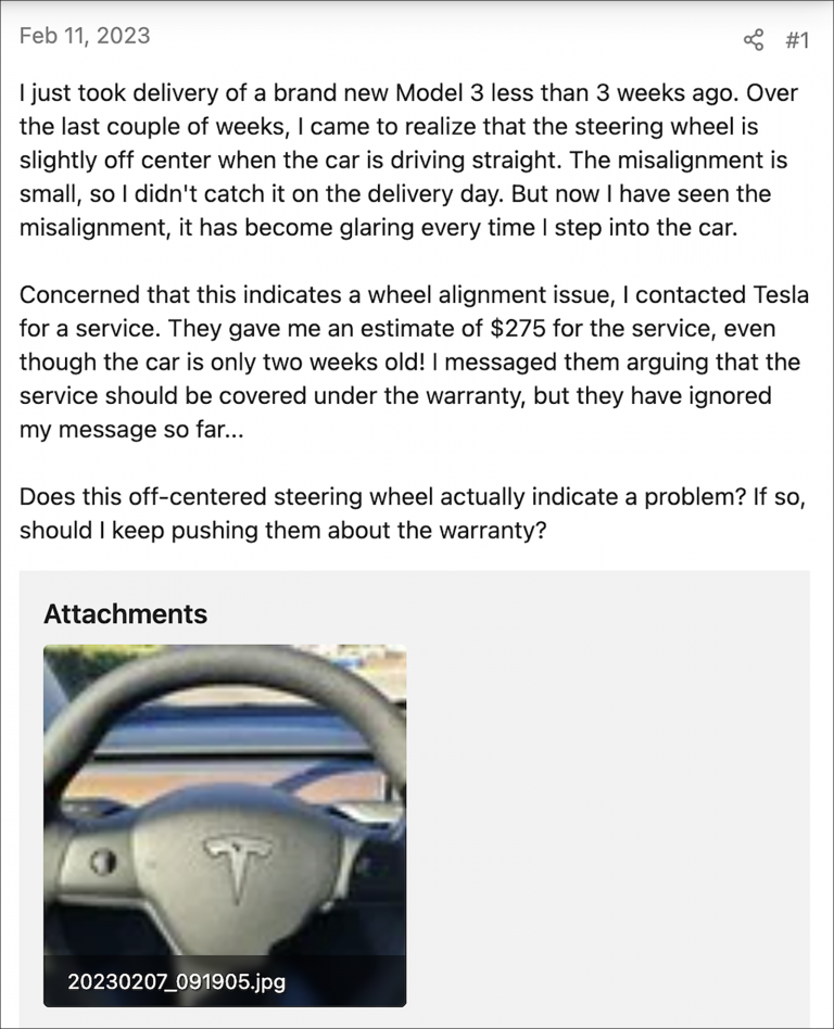 Brand New Teslas Are Allegedly Being Delivered To Customers With A Bad ...