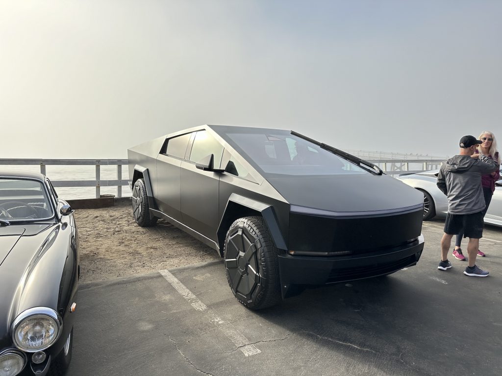 Tesla's Head Designer Drove A Black Cybertruck To A Car Show And ...
