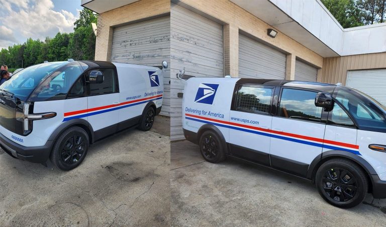 Canoo EV Postal Service Van Spied In Real Life With One Big Surprise ...