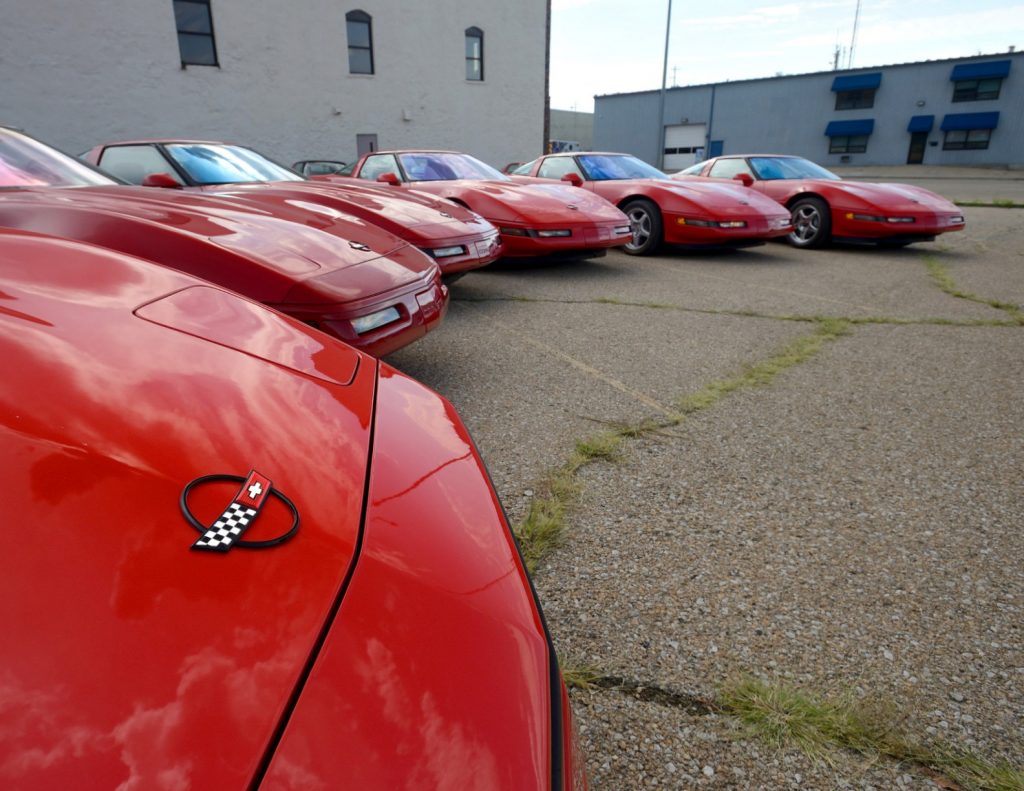 A Man Loved The C4 Corvette So Much He Bought A Red One Of Every Year ...