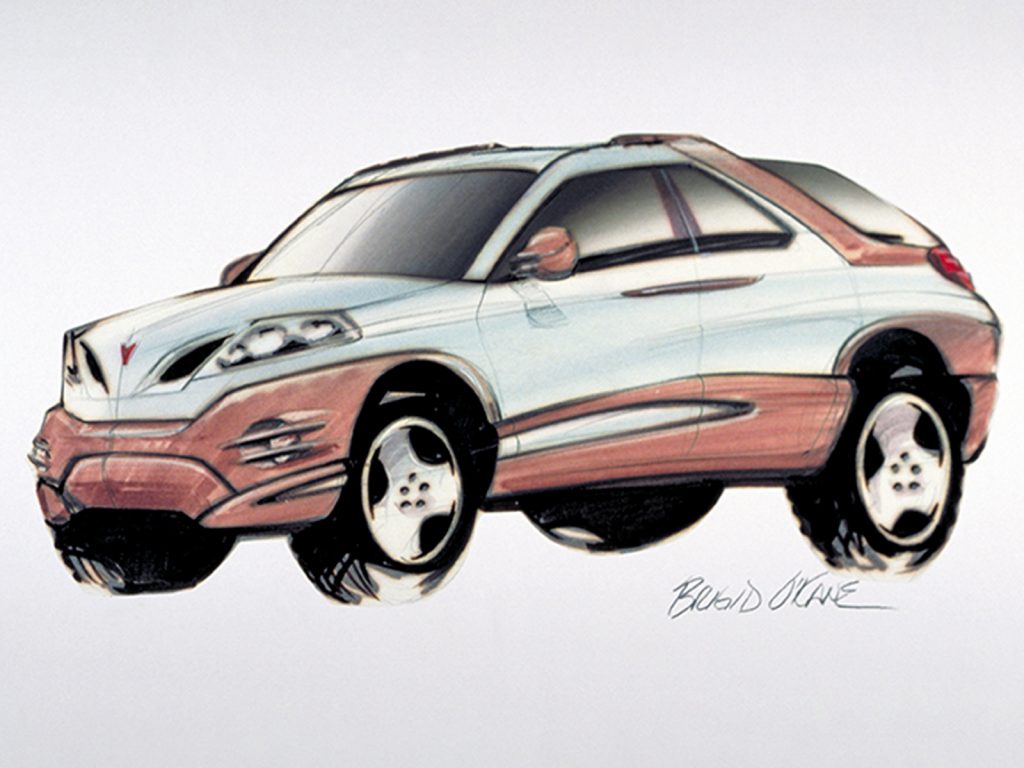 GM Sent Us Never-Before-Seen Sketches Of The Pontiac Aztek From Before ...