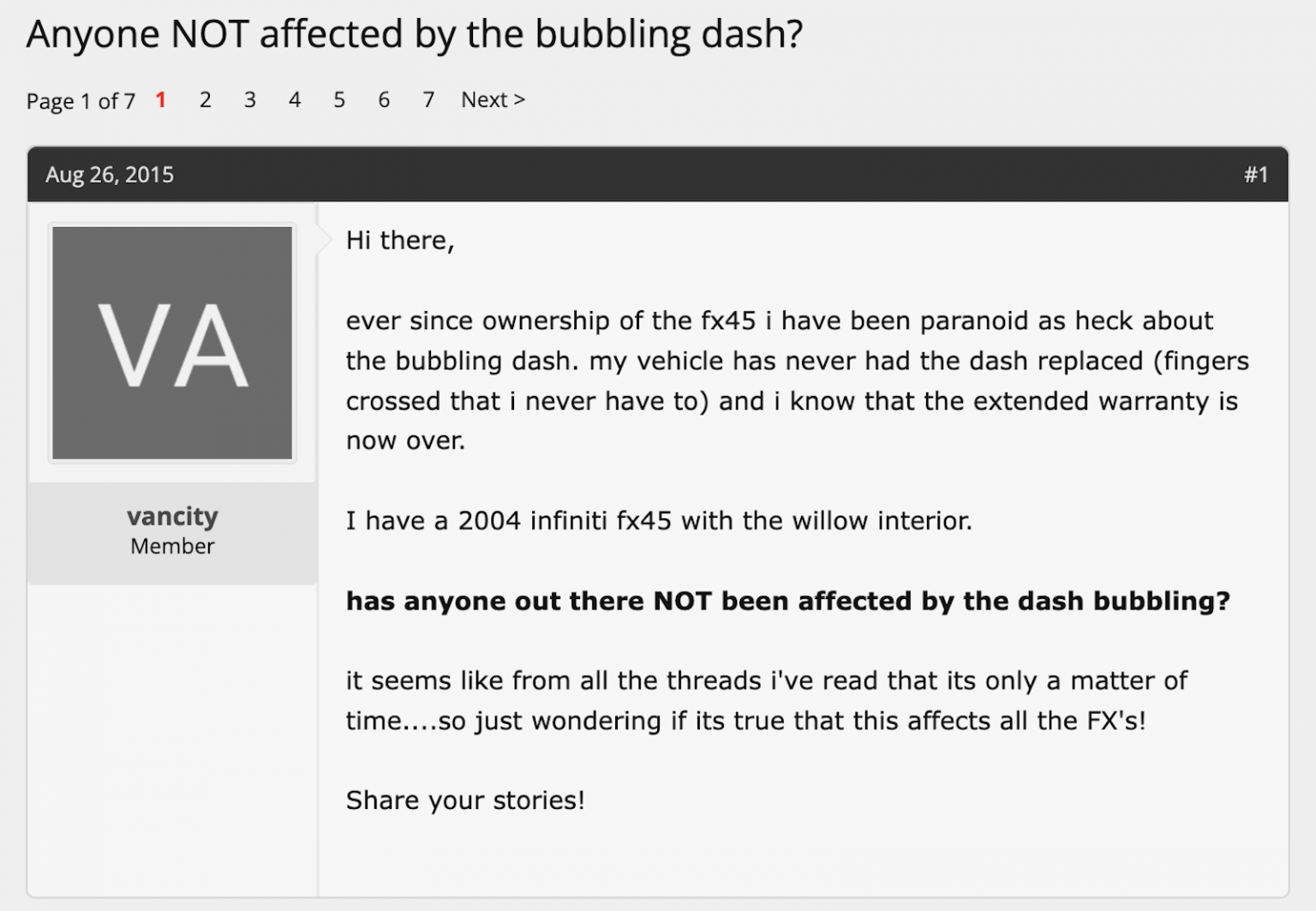 The Original Infiniti FX Is A Great Crossover With A Horribly Gross Dashboard Problem - The Autopian