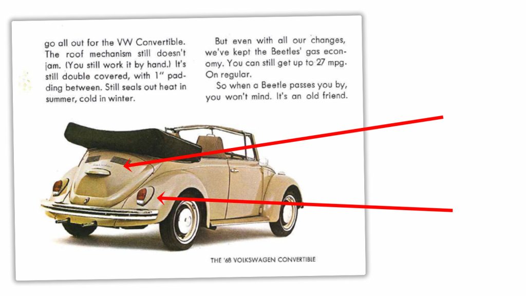 This Brochure Picture Of A Beetle Convertible Is Very Weird And I Think ...