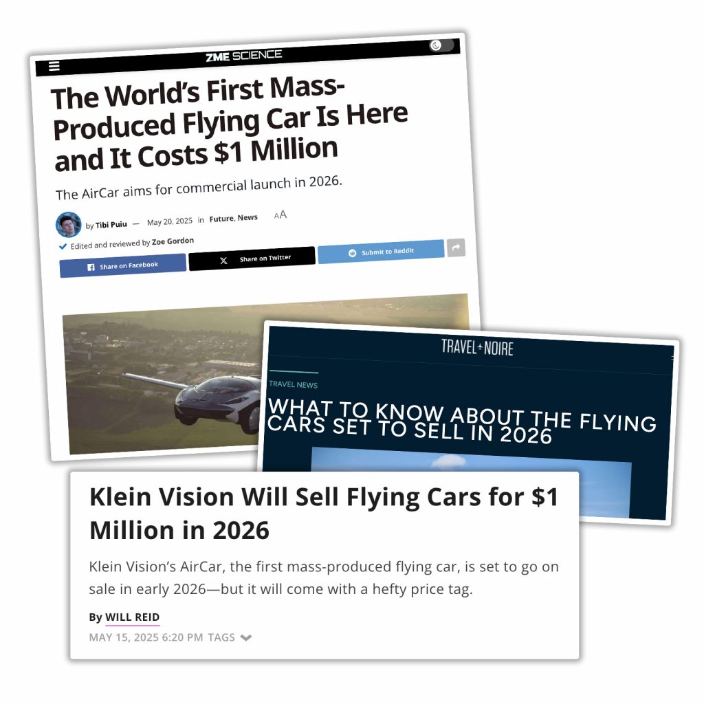 New Rule: No More Reporting On Flying Cars Until You Can Actually Buy ...