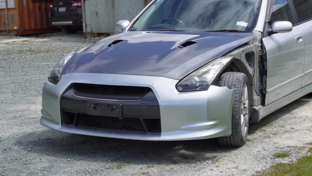 This Nissan Wagon With a GT-R Face Shows Just How Much Work Goes Into a ...