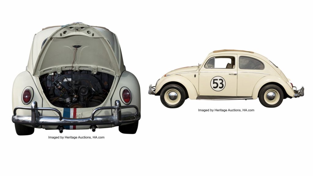 The Most Expensive VW Beetle Ever Sold Is A Ratty 'Herbie' From The Ceiling Of Planet Hollywood ...