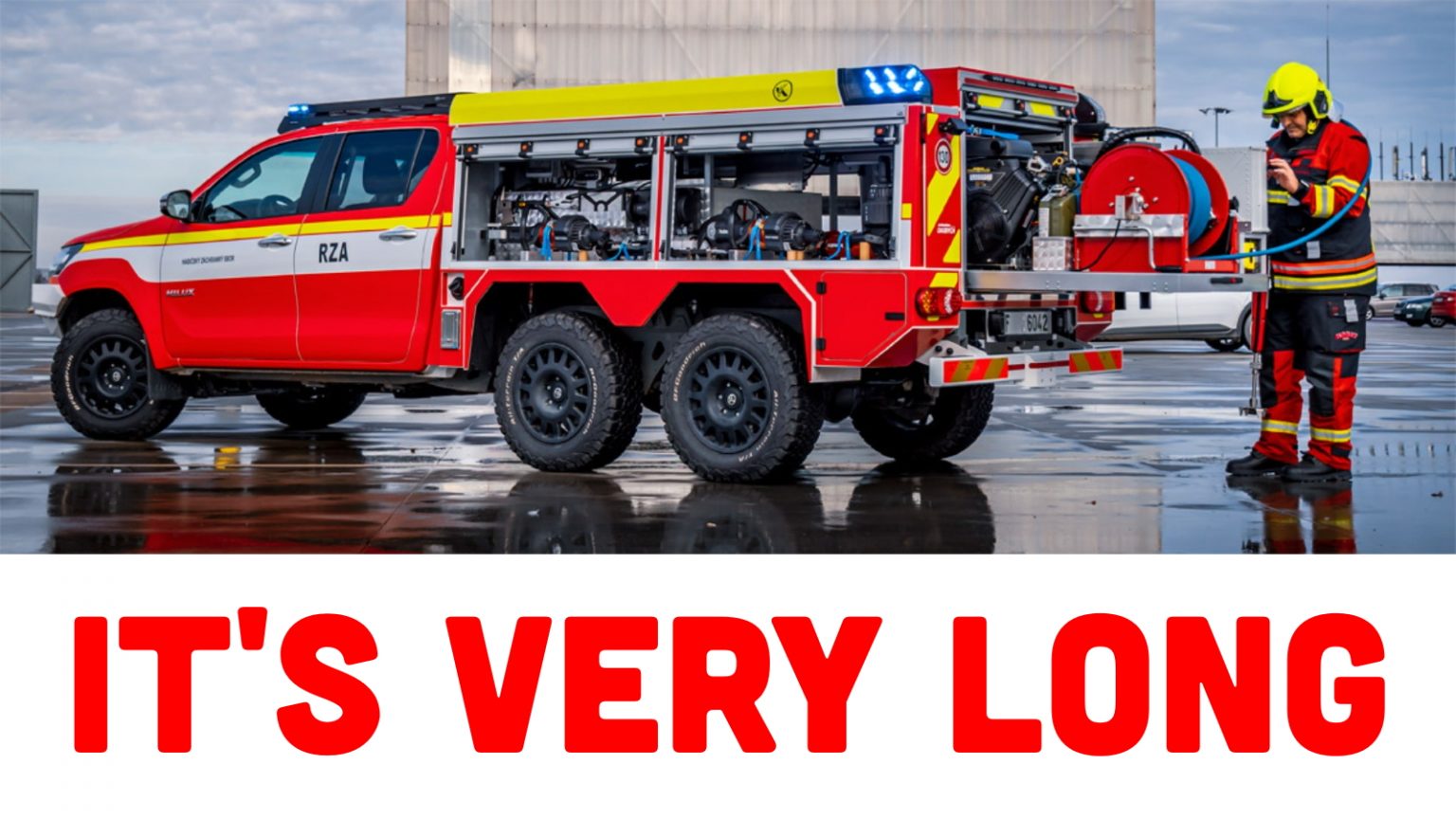 The 6x6 Toyota Hilux-Based Hiload Is Specially Made To Fight EV Fires ...
