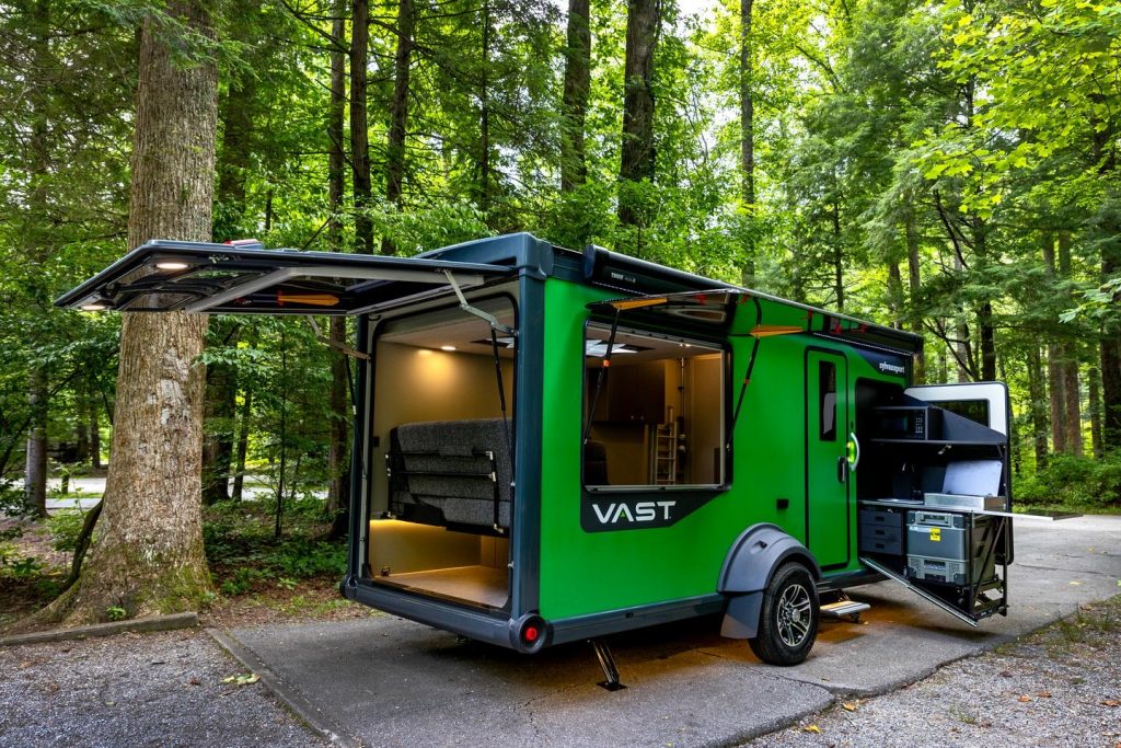 This Clever New Composite Camper Has A Sliding Kitchen And A Wild ...