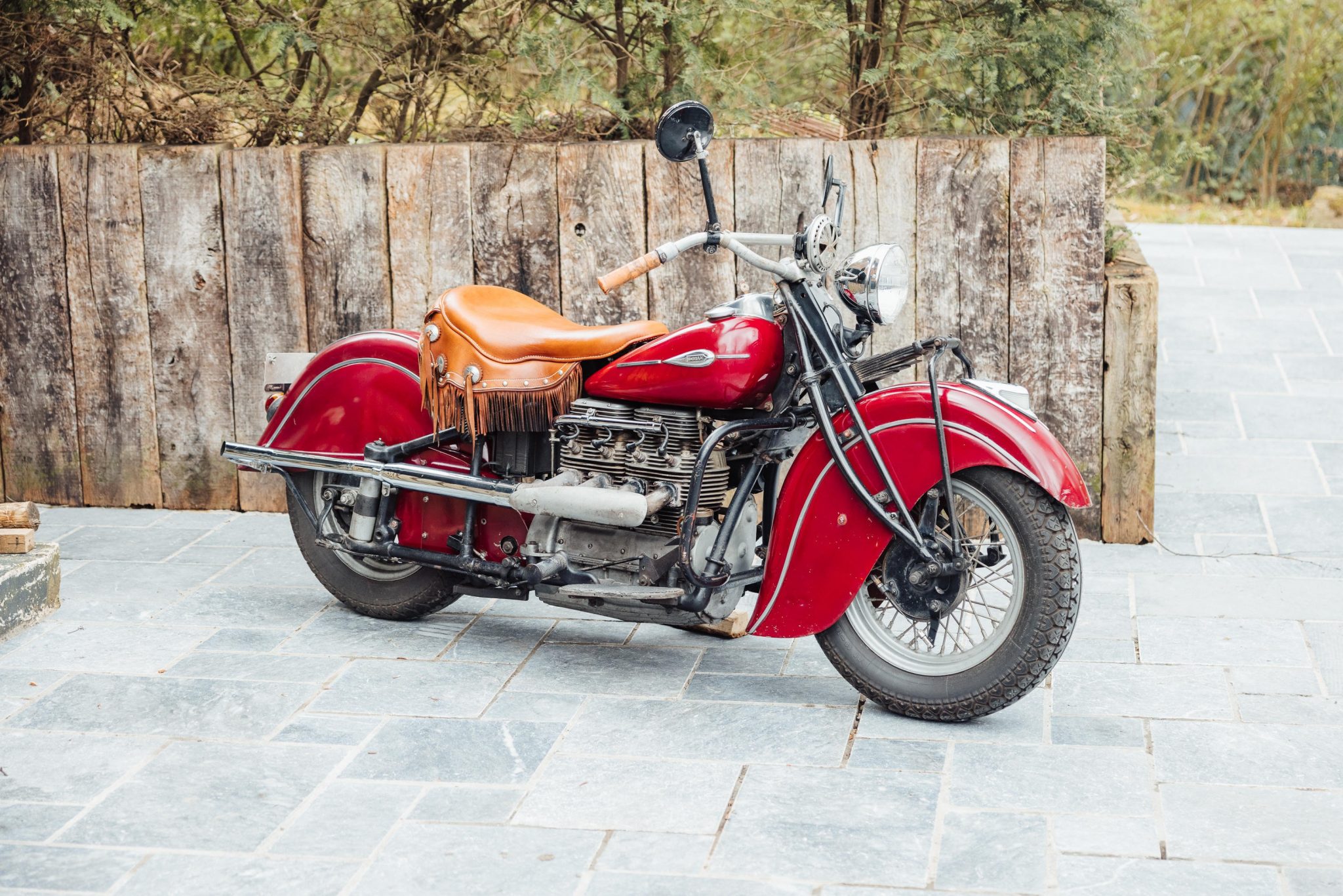 This 1940s Four-Cylinder Indian Motorcycle Was Such A Beast It Became Known As 'The Duesenberg ...