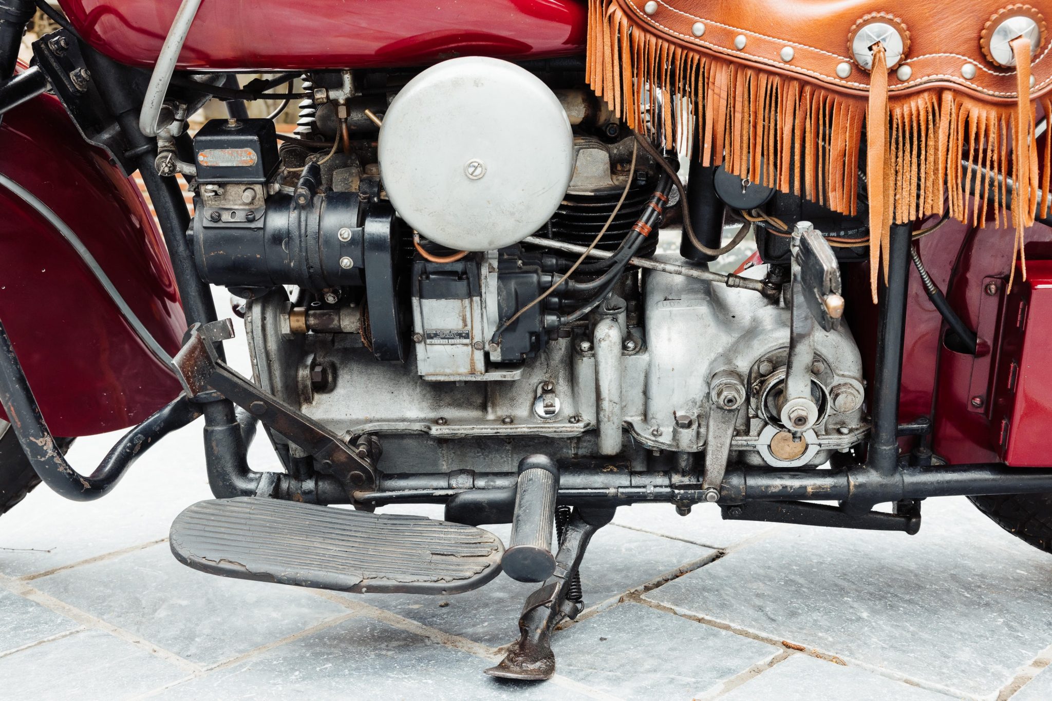 This 1940s Four-Cylinder Indian Motorcycle Was Such A Beast It Became ...