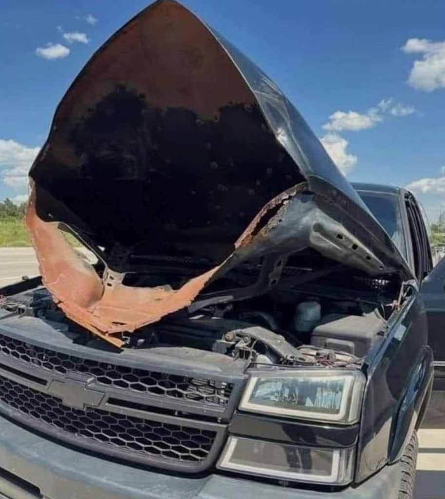 I Have No Idea How A Hood Can Inflate Like A Balloon But Let's Just ...