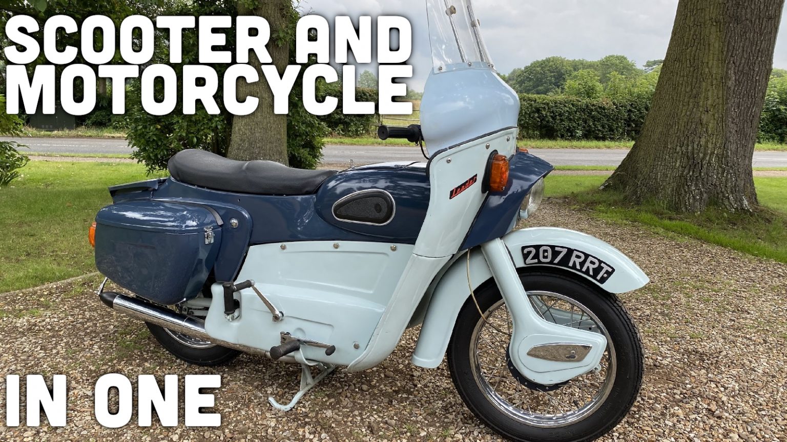 The Ariel Leader Was A Motorcycle And A Scooter Formed Into One Package ...