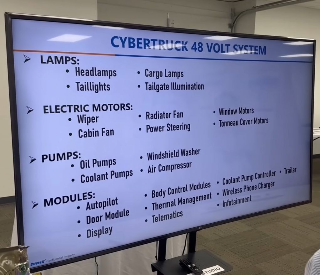 Why Some Of The Tesla Cybertruck Runs On 48 Volts And Some Doesn't ...