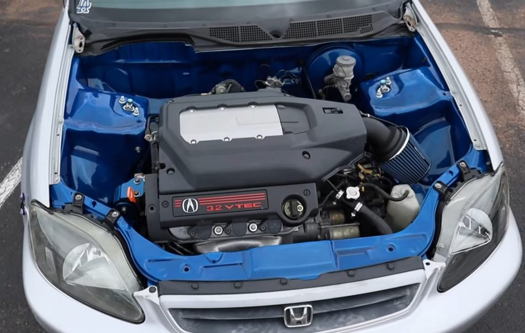 Some Geniuses Are Swapping Big Minivan Engines Into Old Hondas For ...