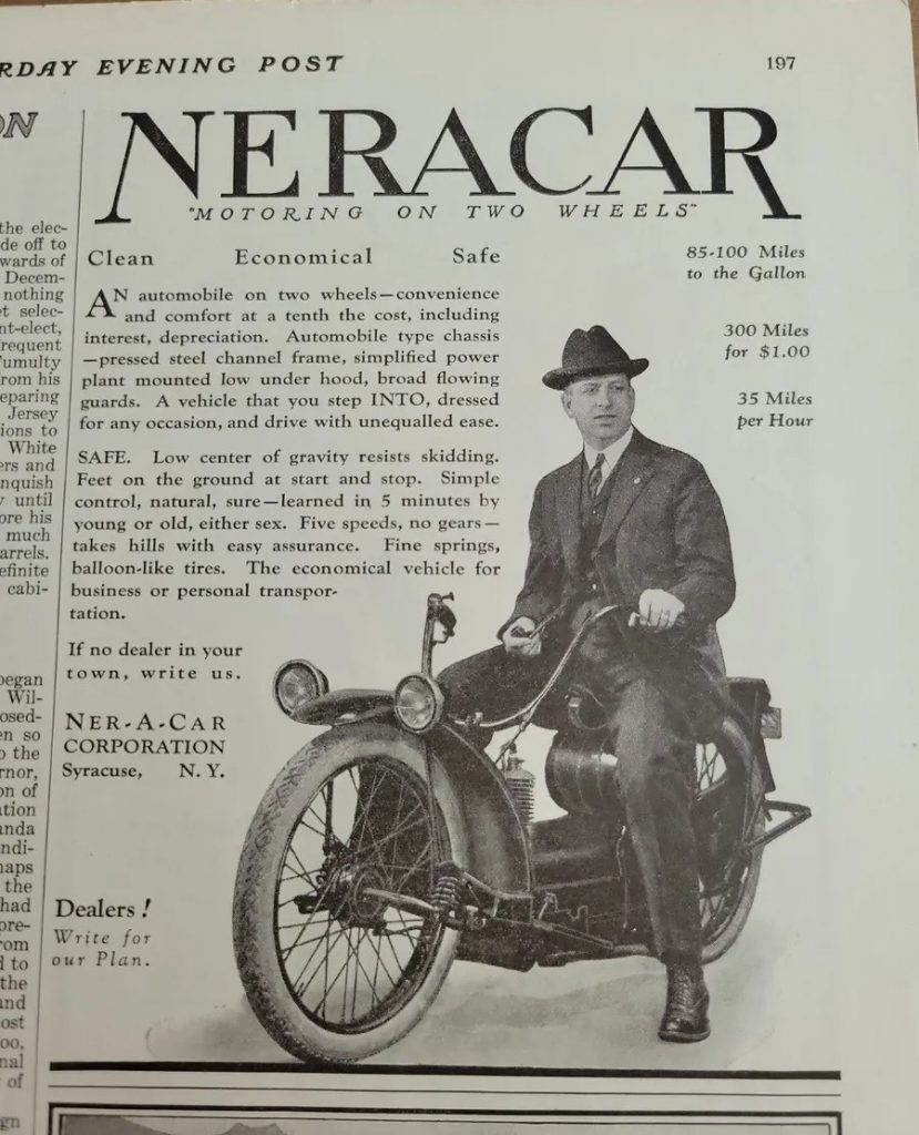 The 100 Year-Old 'Ner-A-Car' Motorcycle Was An 'Automobile On Two ...