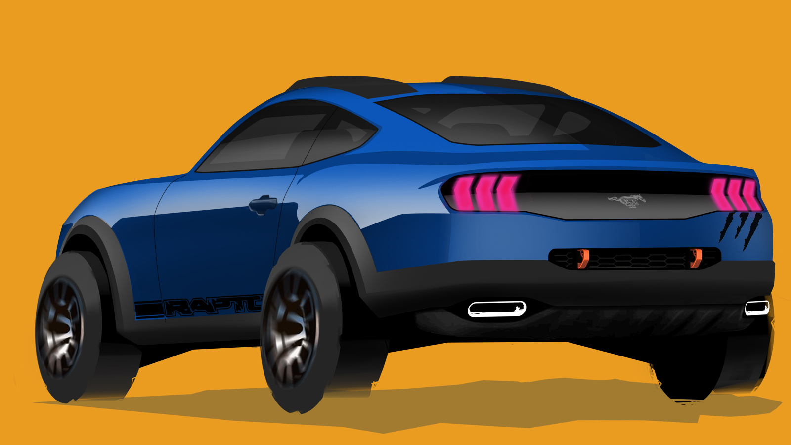 Here's What A Ford Mustang Raptor Would Look Like If Our Professional ...
