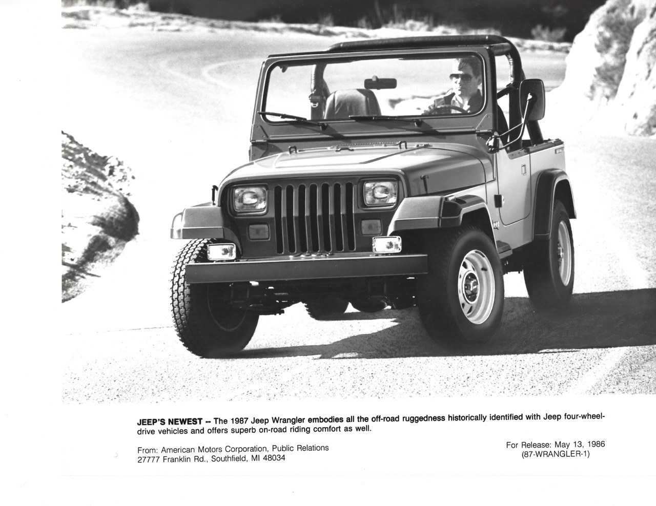 This Rare 1986 Jeep Wrangler Press Kit Is Filled With Information That ...