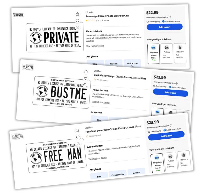 Walmart Will Sell You A License Plate Guaranteed To Make You Look Like ...