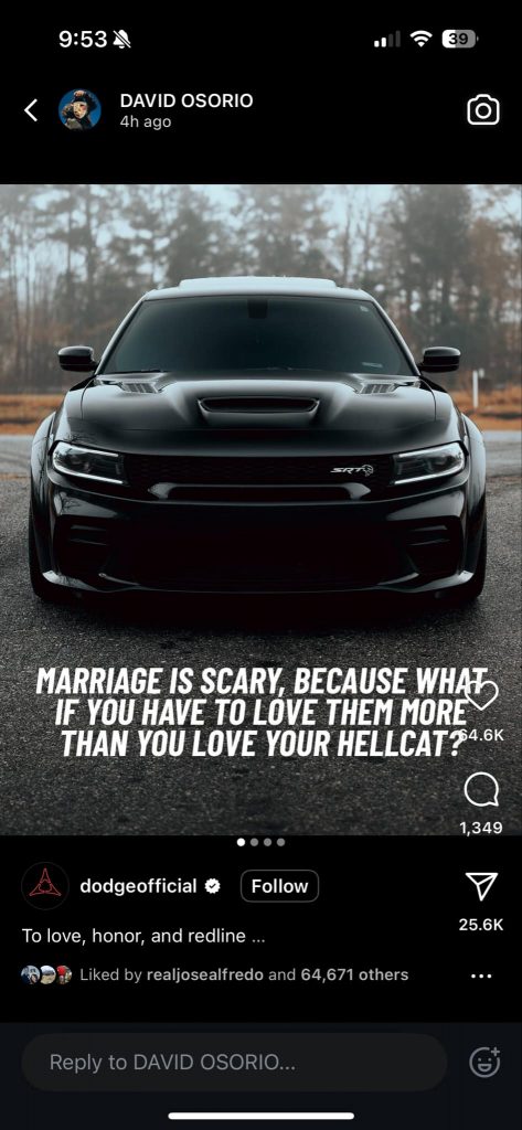 Instagram Commenters Are Destroying Dodge After The Brand Promoted ...