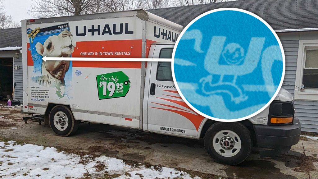 There's A Little Guy Hidden On The Side Of Most U-Haul Trucks - The ...