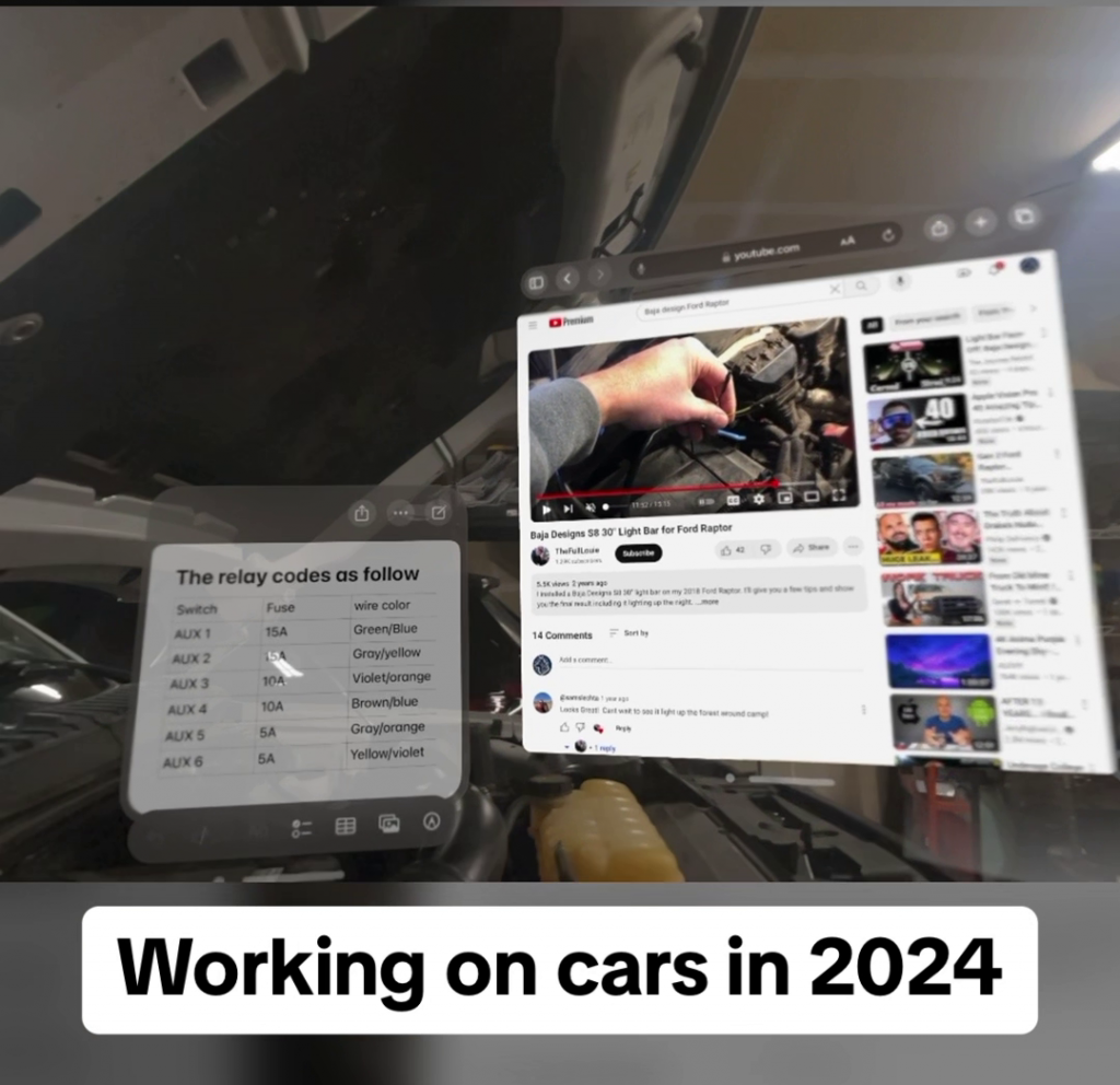 The Apple Vision Pro Could Be a Game Changer For Working On Your Car ...